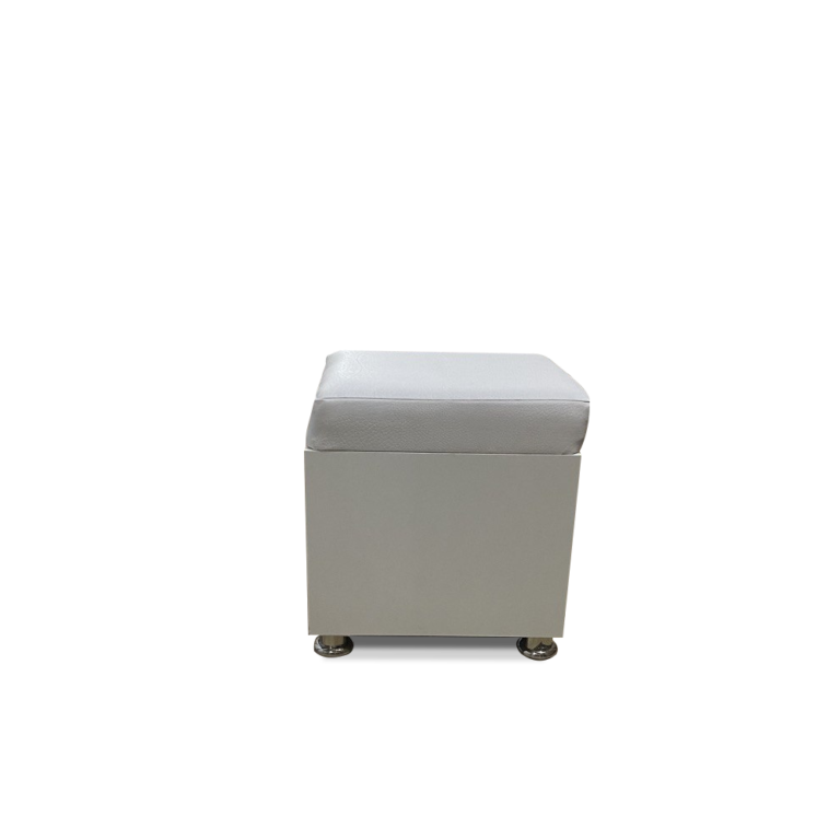 Puff Sencillo Blanco - Tkmobiliario- Muebles y Tocadores en Colombia